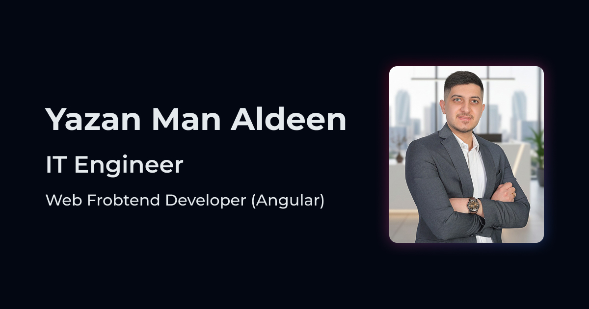 Yazan Man Aldeen – Frontend Developer